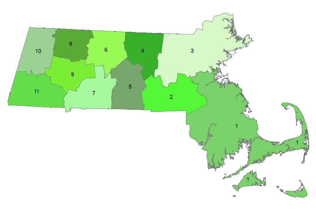 MassGIS Data: DCR Service Forestry Districts | Mass.gov
