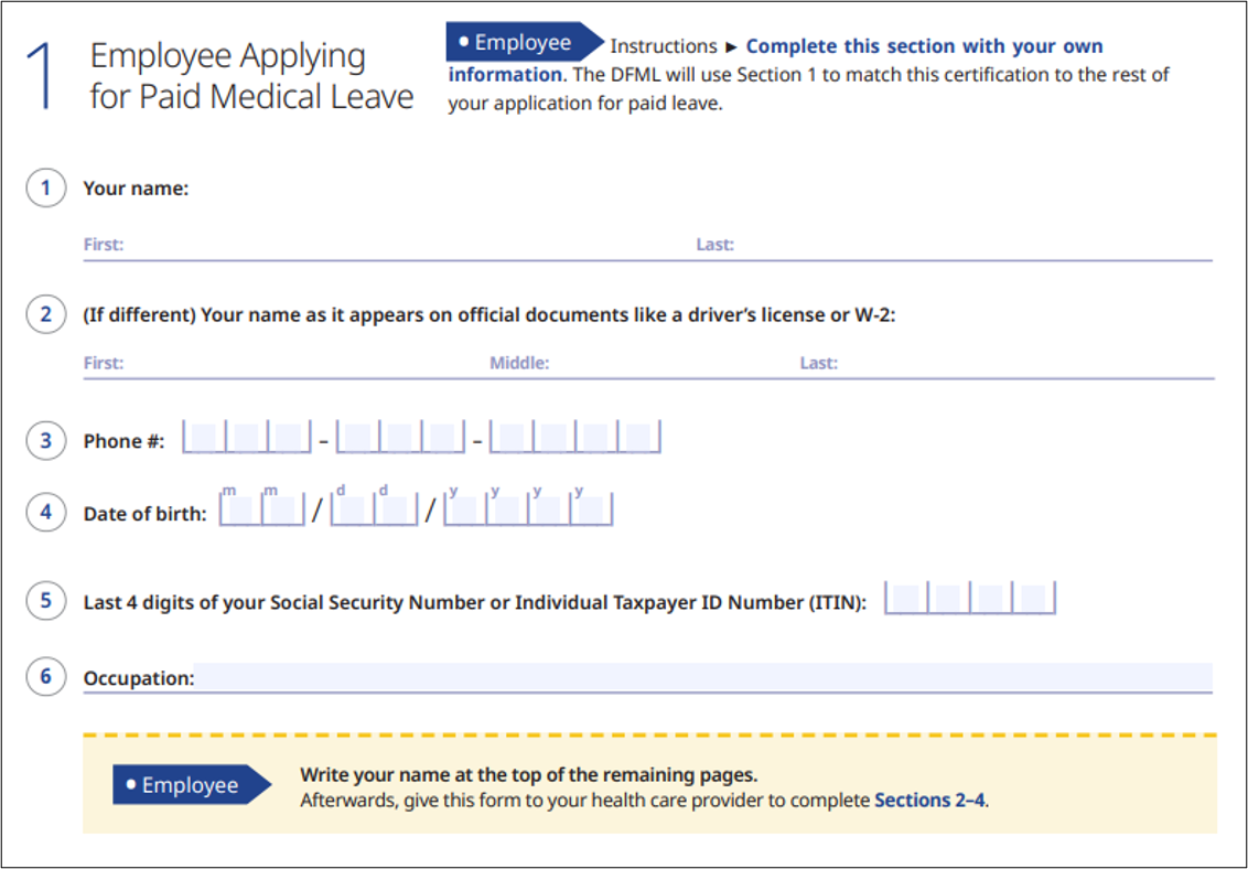 Filling out the Certification of Your Serious Health Condition form ...