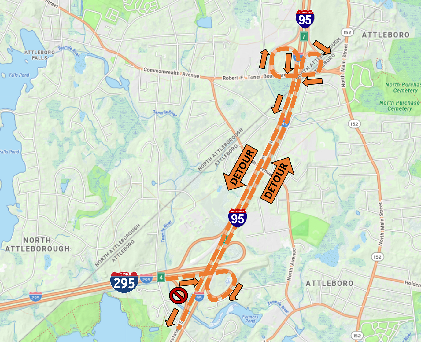 About the I-295 ramp & I-95 southbound over Ten Mile River project ...