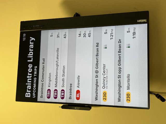 Library Transit Screens | Mass.gov