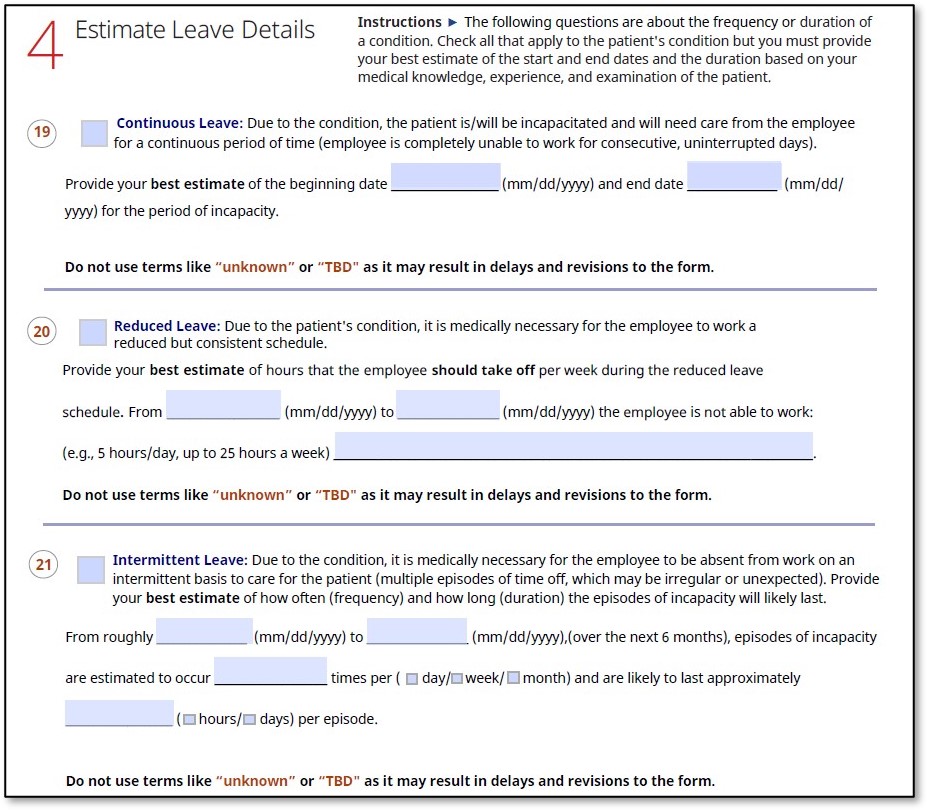 Filling out the Certification of Your Family Member's Serious Health ...