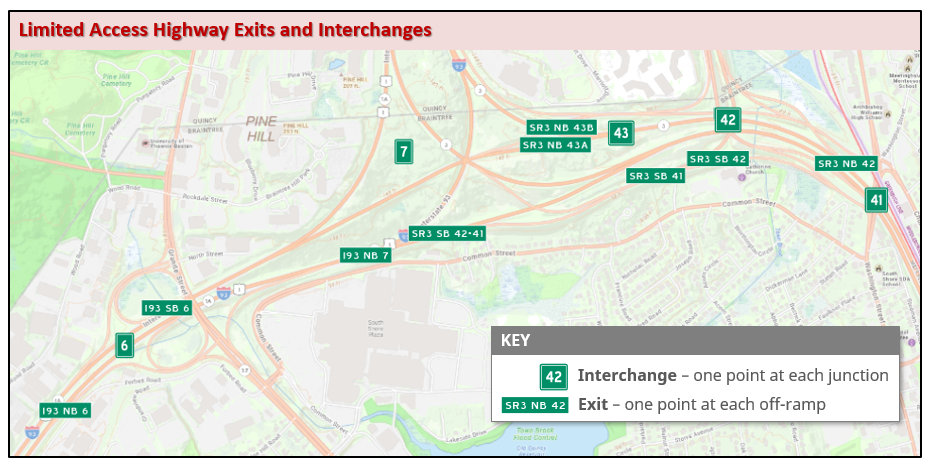 MassGIS Data: Limited Access Highway Exits and Interchanges | Mass.gov
