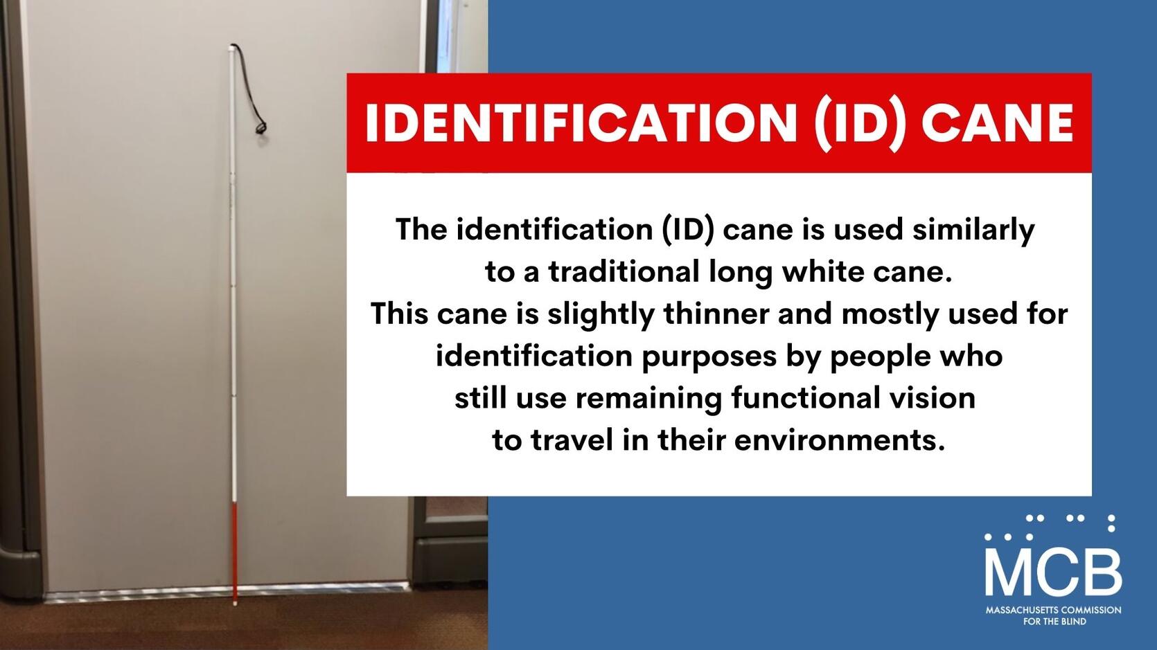 October is White Cane Awareness Month | Mass.gov