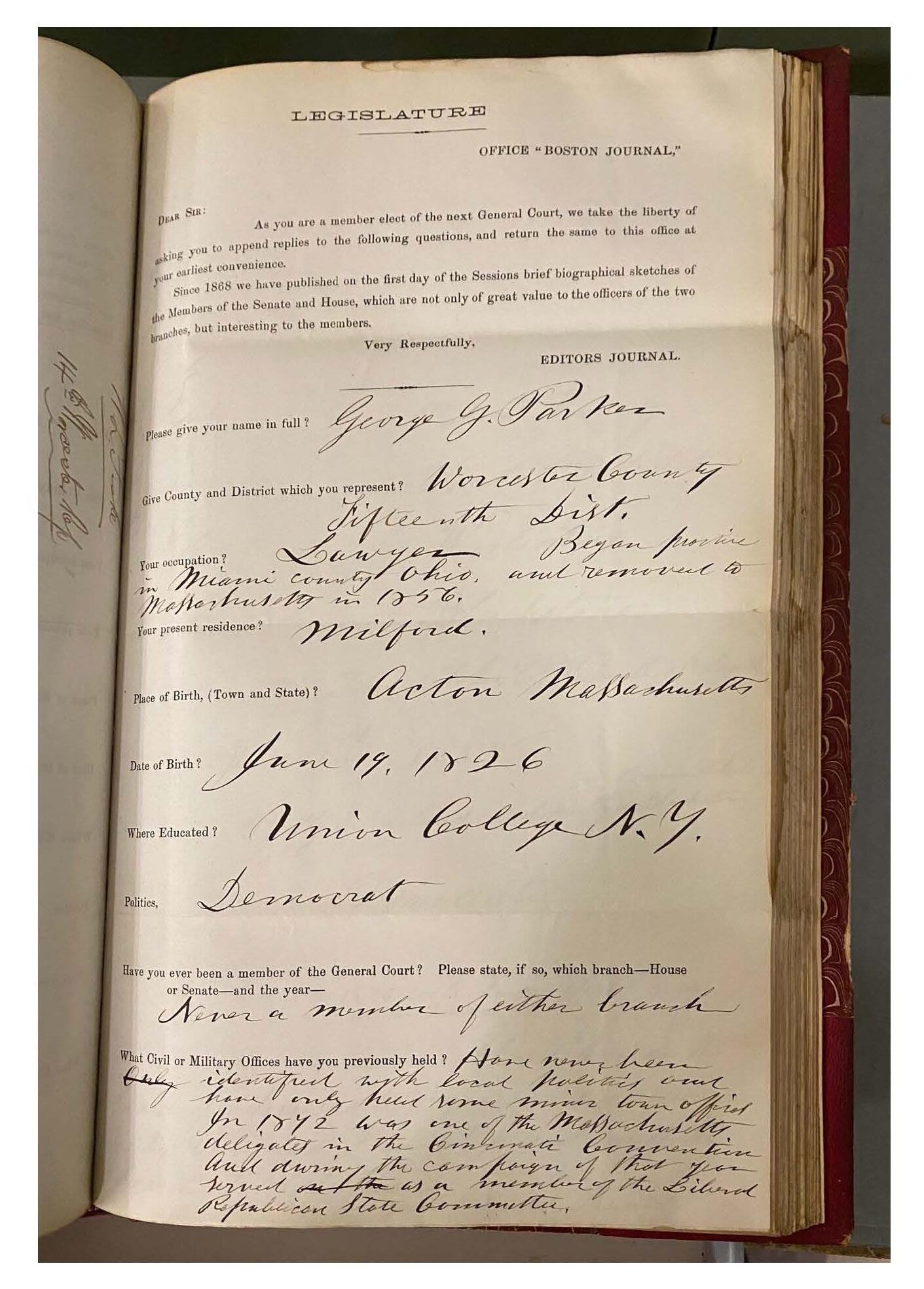 Massachusetts Legislative Biographical File Database | Mass.gov