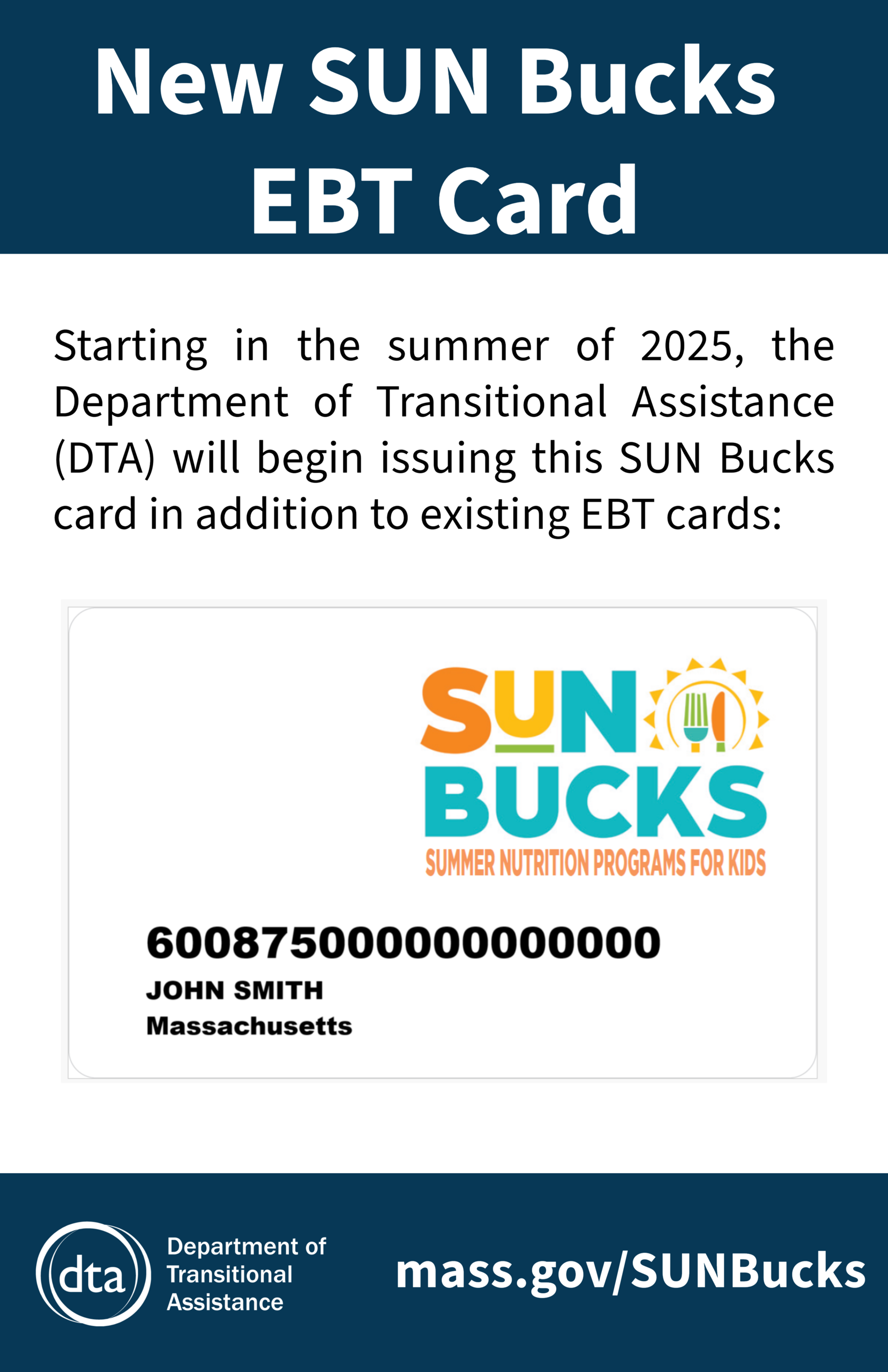 SUN Bucks Outreach Materials | Mass.gov