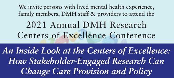 2021 Annual DMH Research Centers of Excellence Conference | Mass.gov