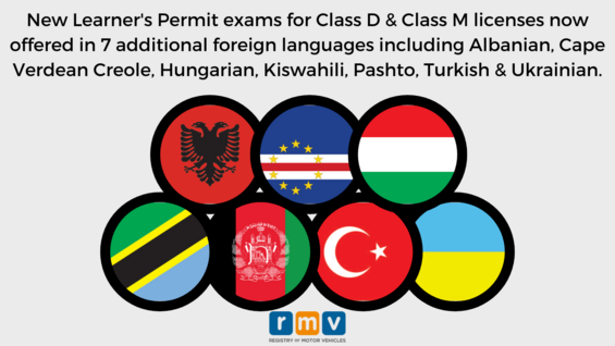 Massachusetts Registry of Motor Vehicles Announces Class D and M ...