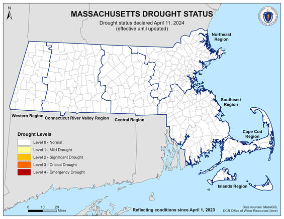 Drought Conditions Return to Normal in Islands Region | Mass.gov