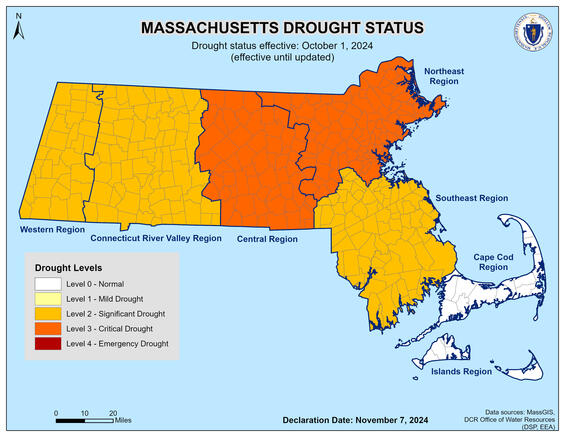 Major Drought Declared Across Massachusetts | Mass.gov