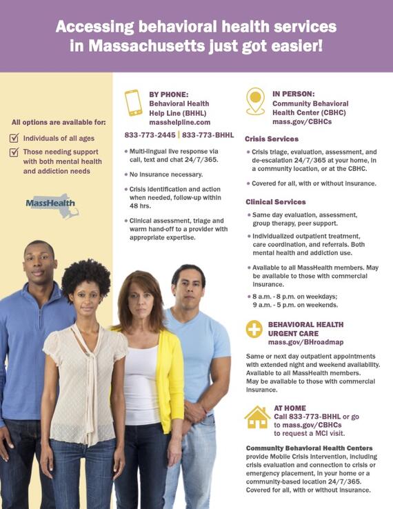Fact Sheets: Behavioral Health Roadmap | Mass.gov