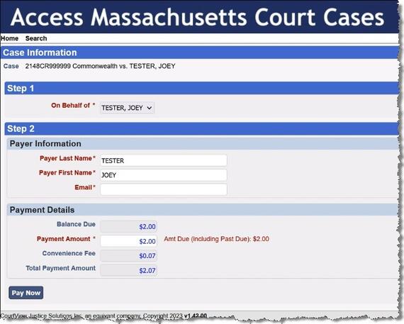 How to use Quick Pay to pay court fees | Mass.gov