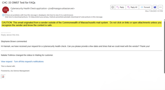 Cybersecurity Health Check Jira Service Management Portal Process ...