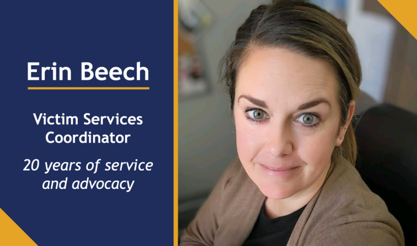 Victim Services Coordinator Erin Beech to be recognized for 20 years of ...