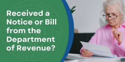 Received a Notice or Bill from the Department of Revenue? | Mass.gov
