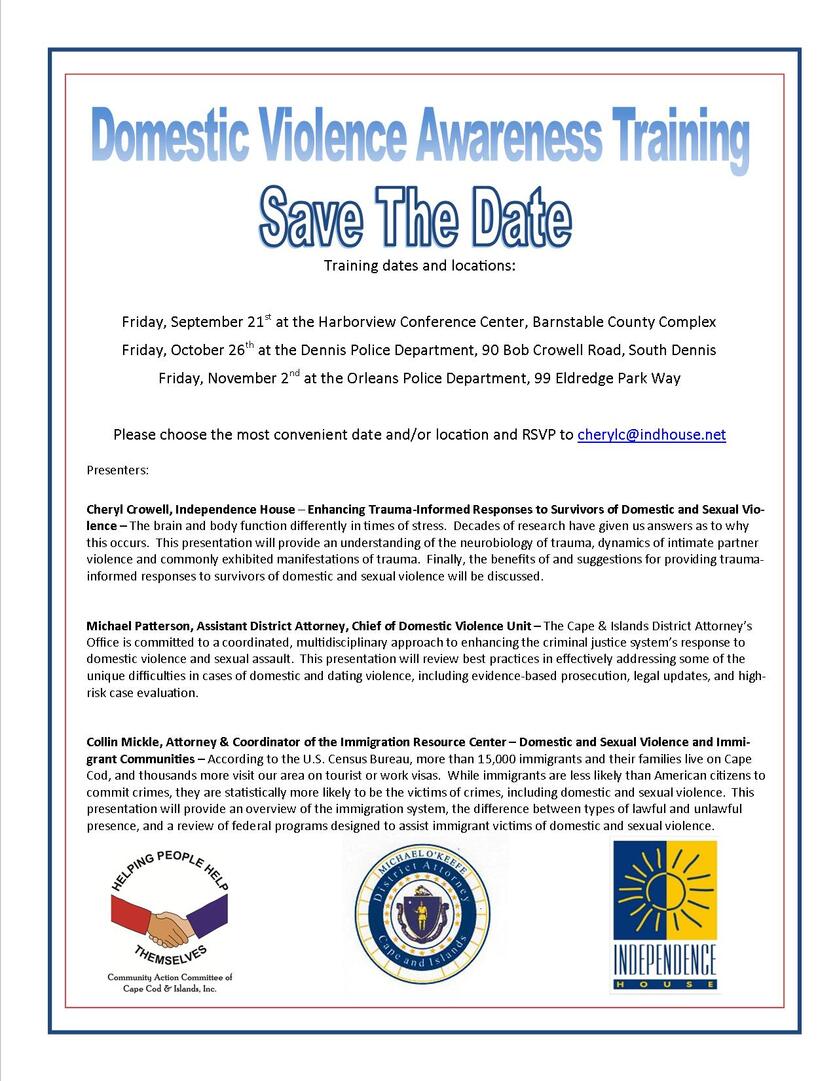 Domestic Violence Awareness Training | Mass.gov