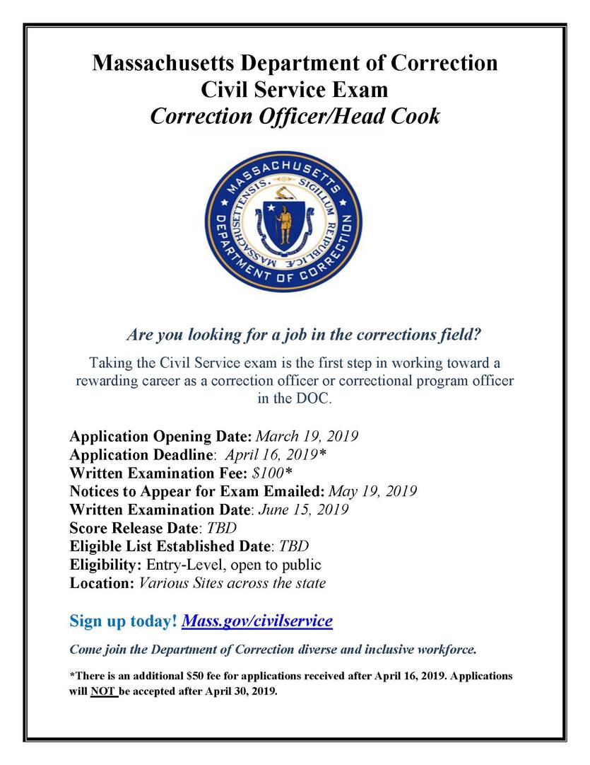 Are you looking for a job in the corrections field? | Mass.gov