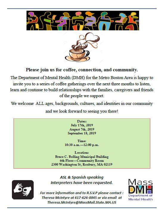 DMH Metro Boston Coffee Talk | Mass.gov