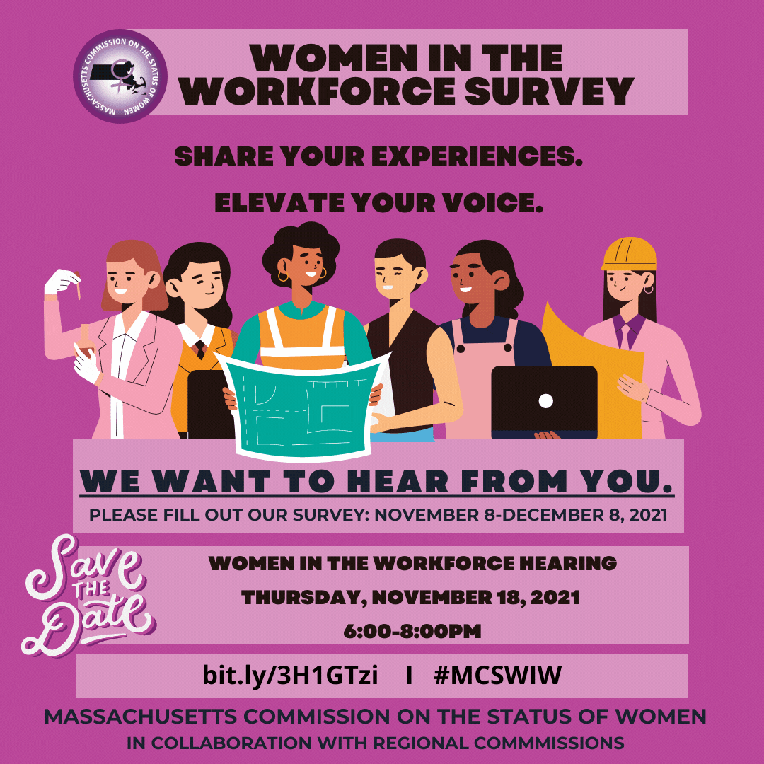 MCSW Women in the Workforce Survey is NOW LIVE! | Mass.gov
