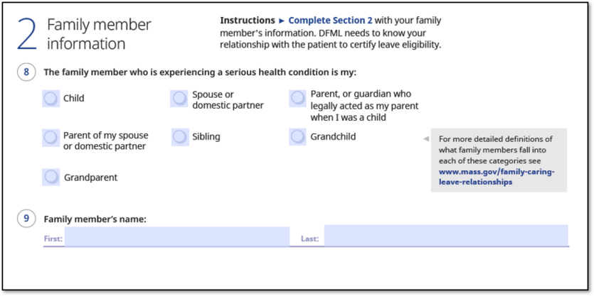 Filling out the Certification of Your Family Member's Serious Health ...