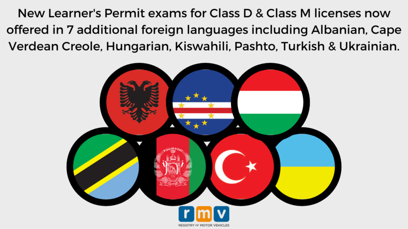 Massachusetts Registry of Motor Vehicles Announces Class D and M ...