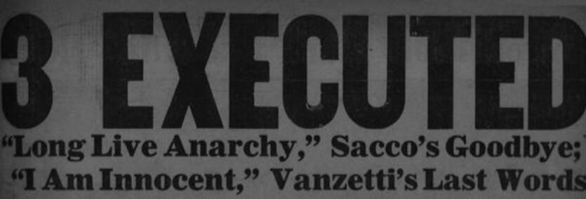 Sacco & Vanzetti: The executions & funeral | Mass.gov