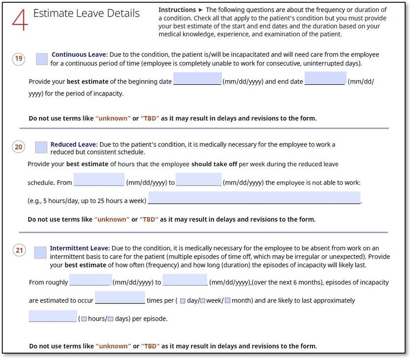 Filling out the Certification of Your Family Member's Serious Health ...