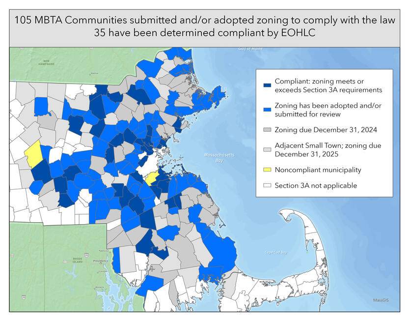 More Than 100 MBTA Communities Have Approved Multifamily Districts to ...