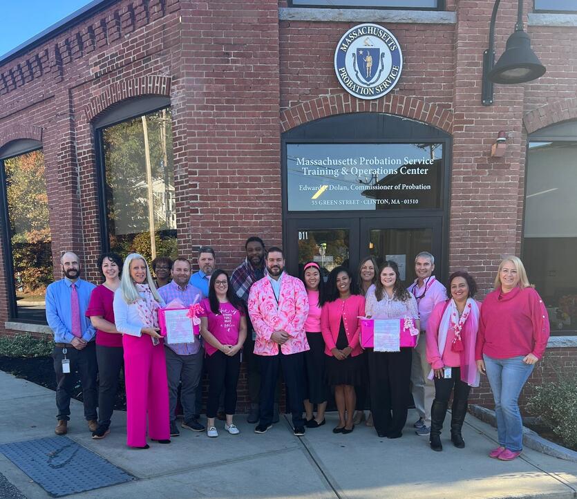 MTOC supports Breast Cancer Awareness by posing in pink | Mass.gov