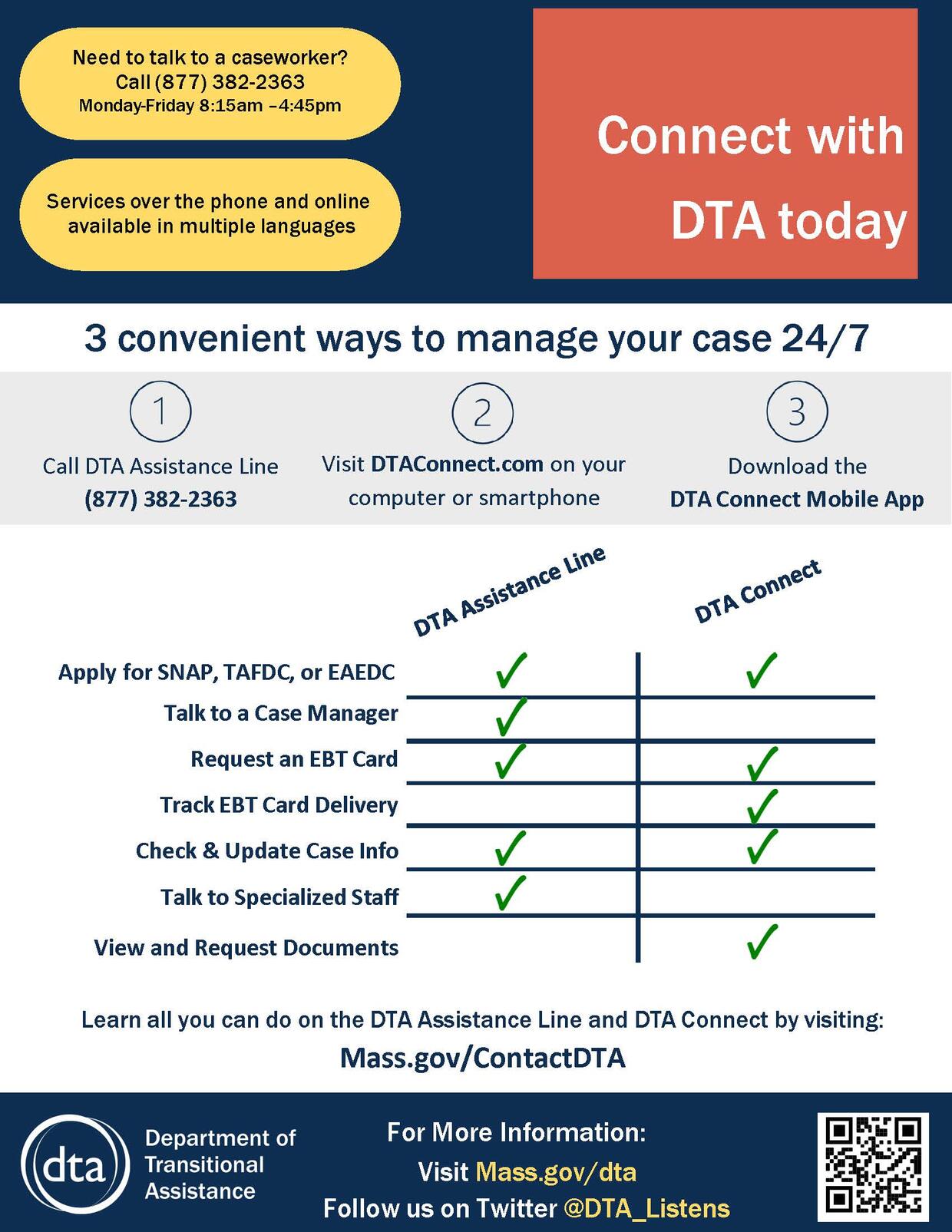 DTA Connect Outreach Materials | Mass.gov