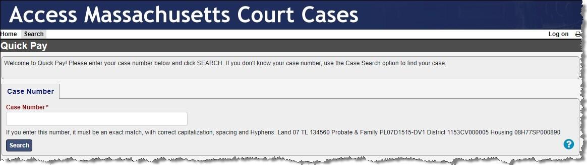 How to use Quick Pay to pay court fees | Mass.gov
