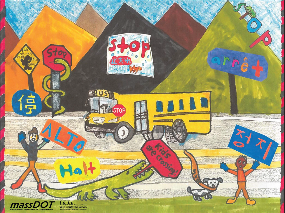 Safe Routes to School Yard Sign Design Contest Winners | Mass.gov