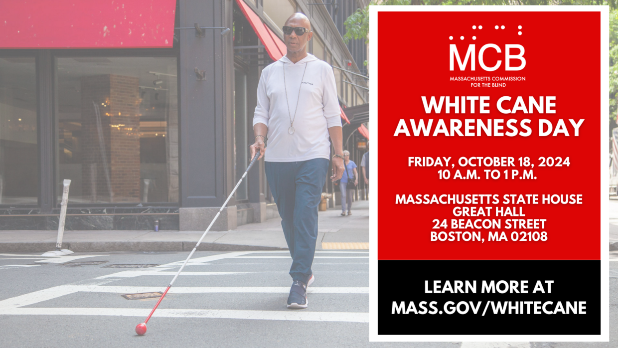 White Cane Awareness Month Promotional Toolkit | Mass.gov