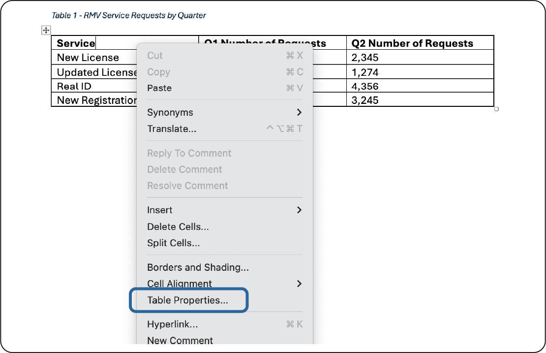 Making Accessible Word Documents for PDF Export | Mass.gov