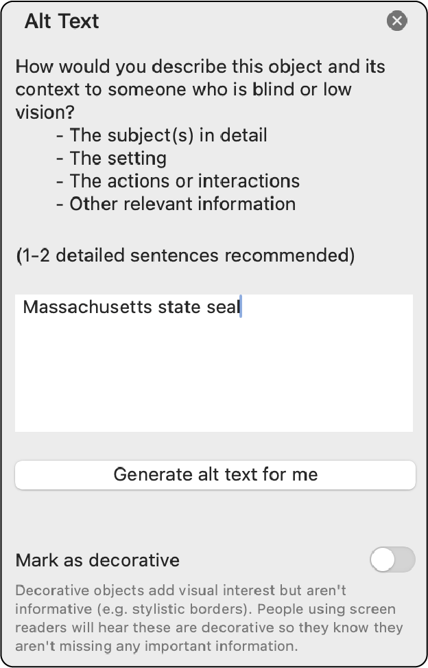 Making Accessible Word Documents for PDF Export | Mass.gov