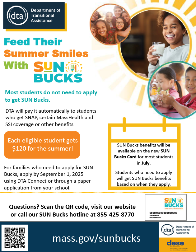 SUN Bucks Outreach Materials | Mass.gov