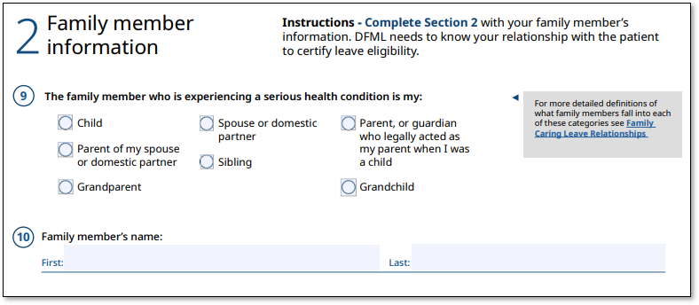 Filling out the Certification of Your Family Member's Serious Health ...