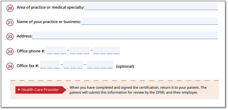 Filling out the Certification of Your Serious Health Condition form ...