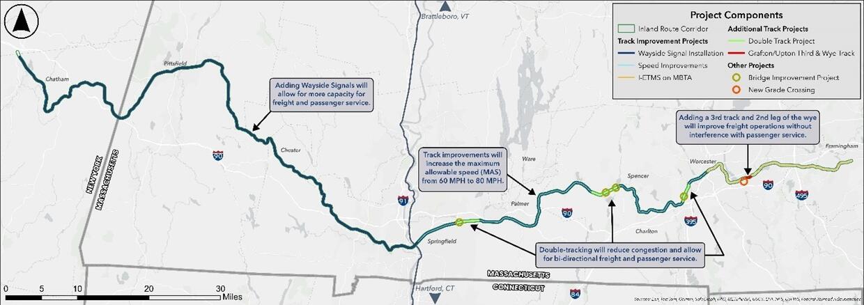 Inland Route intercity passenger rail service | Mass.gov
