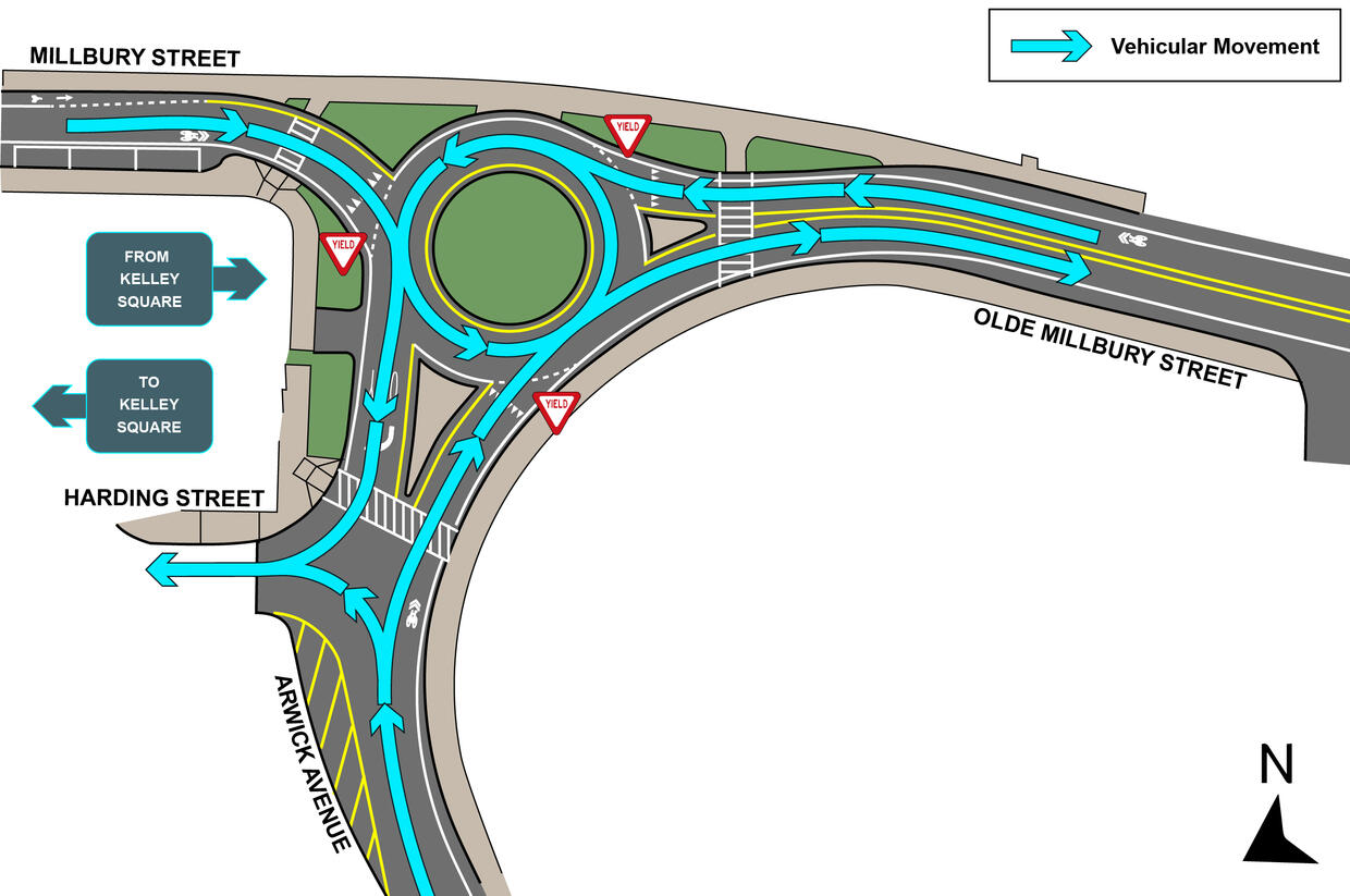 Worcester's 'Mini' Roundabout