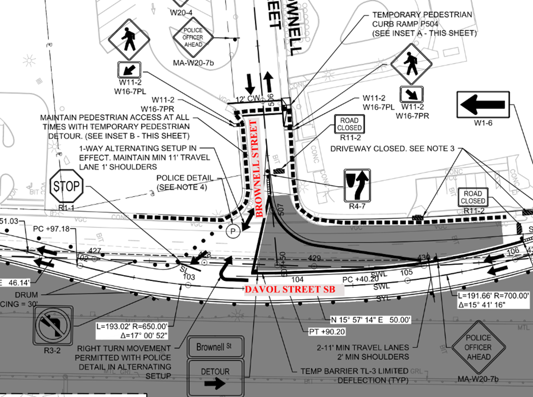 Traffic and construction updates - Route 79-Davol St. improvements ...
