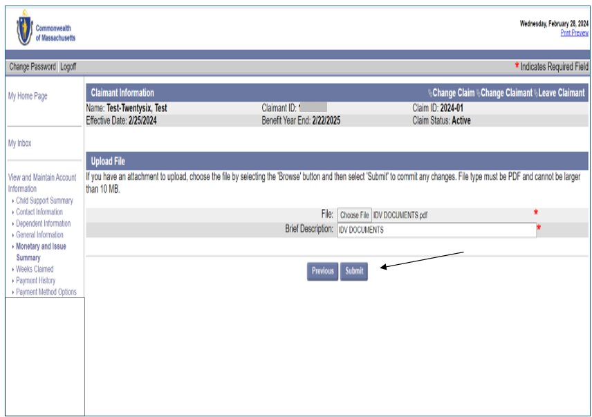 Learn how to Upload Documents into your UI Online account | Mass.gov