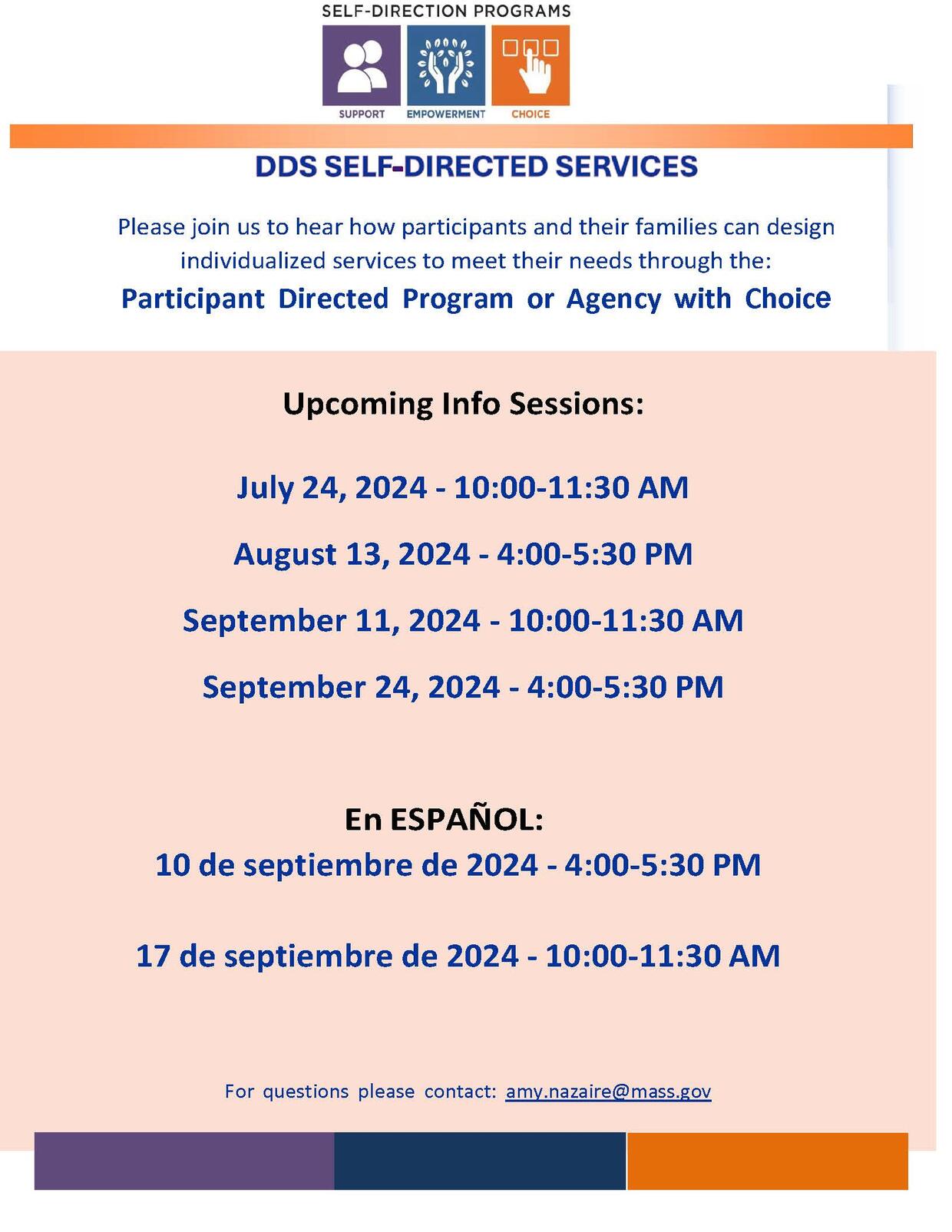 DDS Self Directed Services | Mass.gov