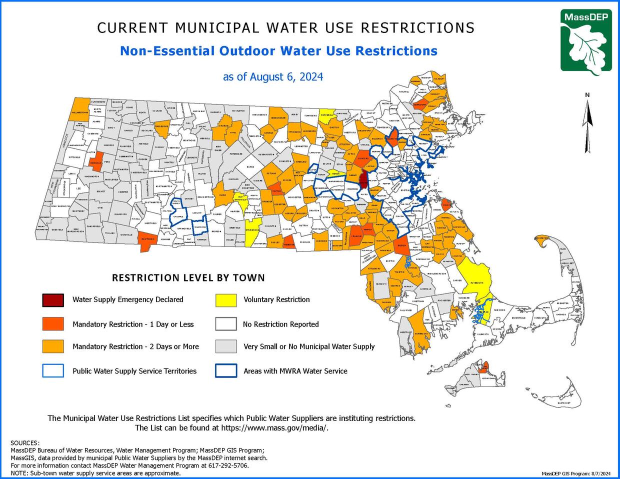 Outdoor Water Use Restrictions for Cities, Towns, and Golf Courses ...