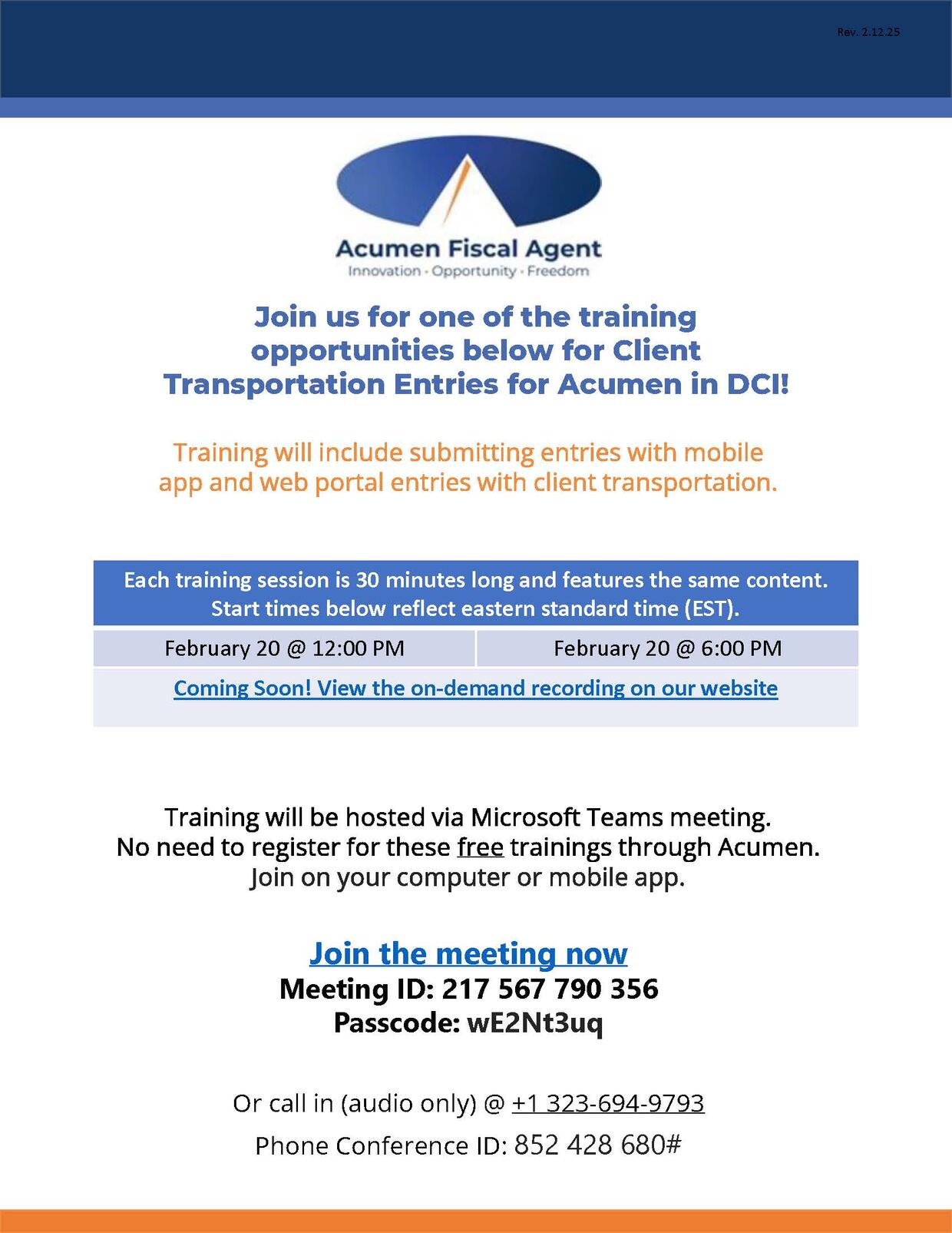 Financial Management Services Transition for Participant Directed ...