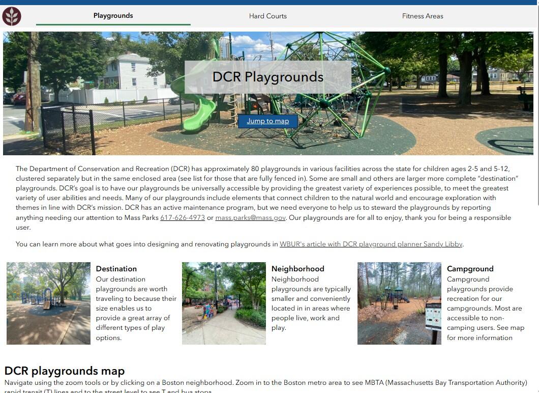 DCR Playgrounds, Hard Courts and Fitness Areas | Mass.gov